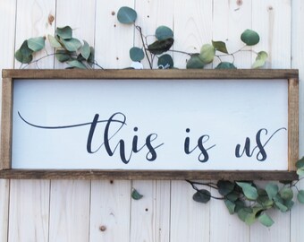 This is us wood sign | Etsy