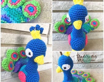 Crochet peacock | Etsy