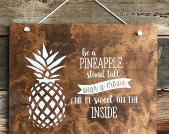 Pineapple signs | Etsy