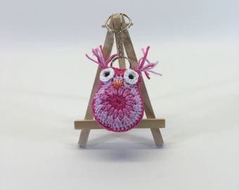 Crochet Pattern Owl Key Cosy keycover cozy uk or us crochet