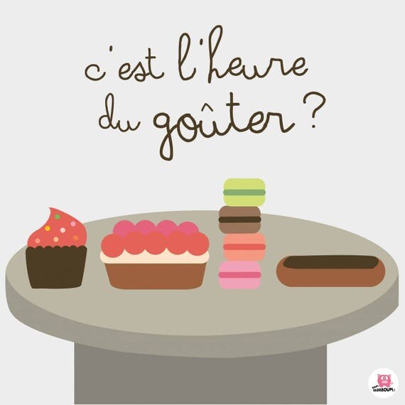 Affiche c'est l'heure du goûter