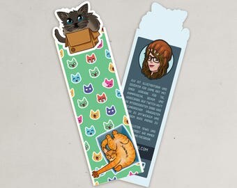 Cat bookmark | Etsy