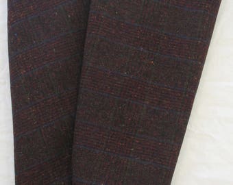 Plaid wool fabric | Etsy