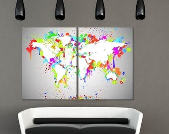 Coloring world map | Etsy