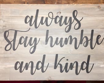 Stay humble | Etsy