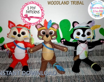 Felt forest animals | Etsy