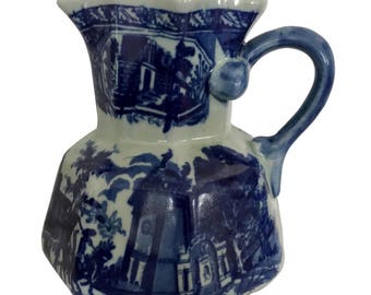 Flow blue pitcher | Etsy