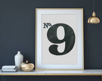 Numbered print | Etsy