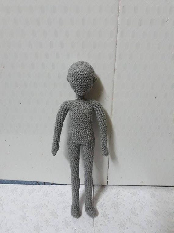 Doll body male Pattern no sew doll amigurumi doll crochet