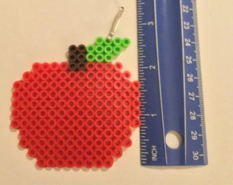 Handmade Leather Keychain Red Apple FREE Shipping Worldwide