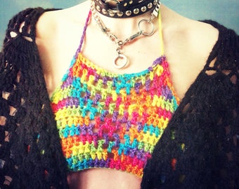 Rainbow halter | Etsy