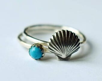 Turquoise seashells | Etsy