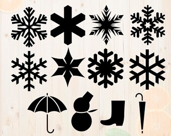 Snowflakes svg | Etsy