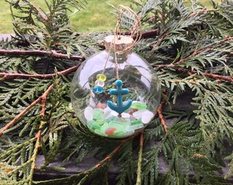 Sea glass ornament | Etsy
