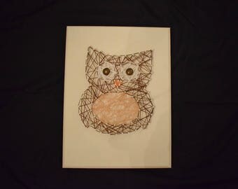 Owl string art | Etsy