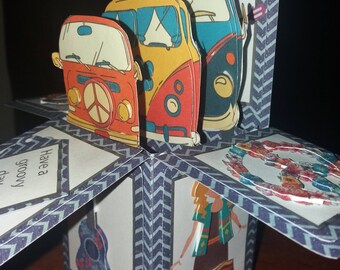 Pop up box card | Etsy