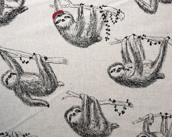 Sloth fabric | Etsy