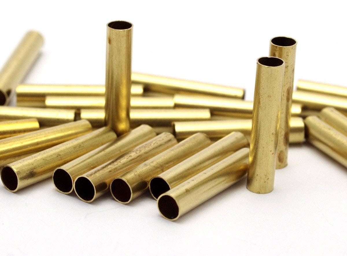 Brass Round Tube 50 Raw Brass Tubes 4x20mm Bs 1453