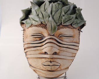 Mask sculpture | Etsy
