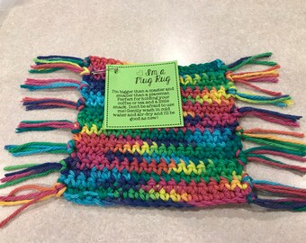 Crochet mug rug | Etsy