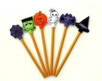 Boys Pencil Topper Set Dump Truck Airplane Train Sailboat