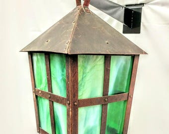 Stained glass sconce | Etsy