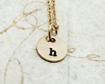Letter h necklace | Etsy