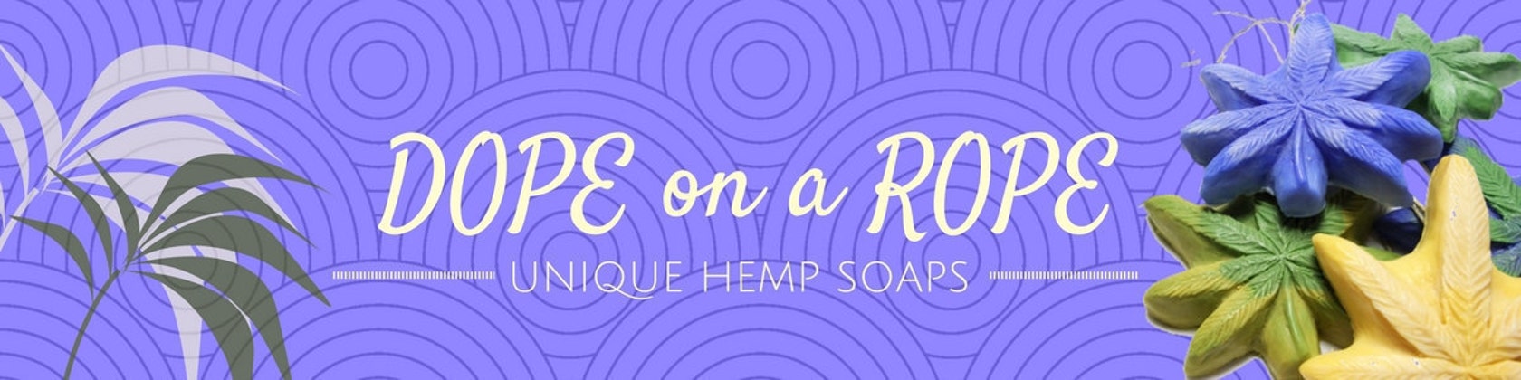Hemp Seed Oil Soap on a Rope in Unique Shapes by DopeOnARopeSoap
