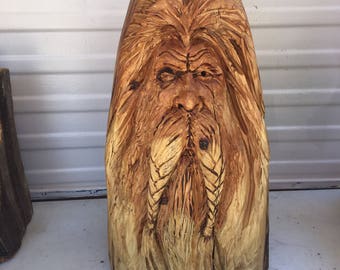 Viking wood carving | Etsy