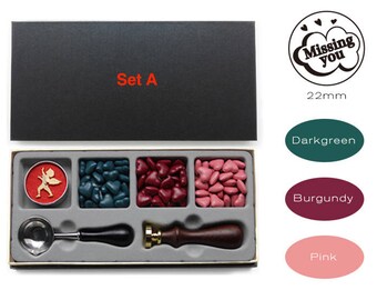 Wax seal stamp set | Etsy