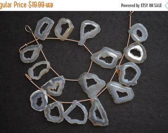 White geode slice | Etsy