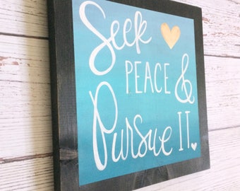 Scripture wood sign | Etsy