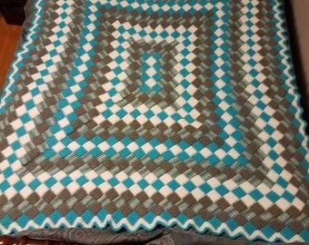 How to Make Easy Tunisian Crochet Entrelac pattern pdf