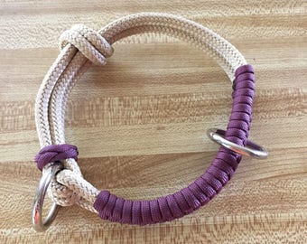 Rope dog collar | Etsy