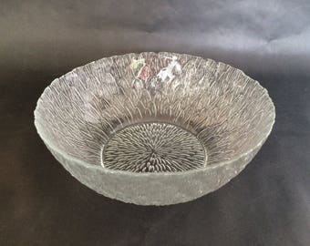 Textured glass bowl | Etsy