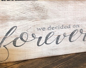 Decided on forever | Etsy