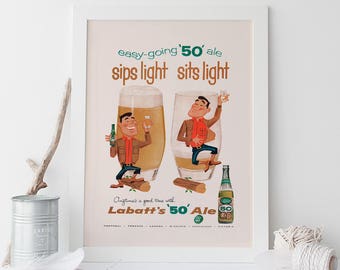 Vintage beer ad | Etsy