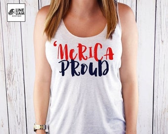 Merica tank | Etsy