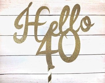 Hello 40 | Etsy