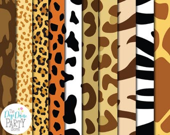 Animal print paper | Etsy