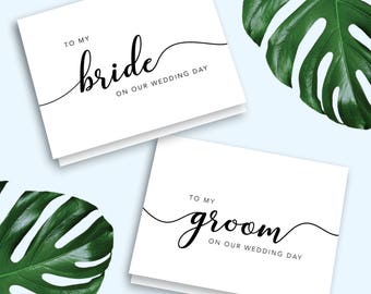 To My Bride on Our Wedding Day Card Bride Card Bride Gift