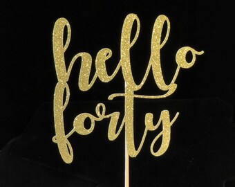 Hello 40 | Etsy