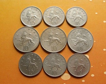 1 Inch Coins Set Of 10 Coins Vintage Coins Supplies
