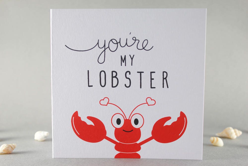 Lobster Card Friends TV Lobster Card You're My Lobster
