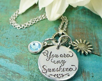 You are my sunshine necklace | Etsy