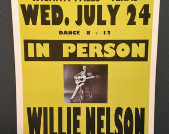 Willie nelson poster | Etsy