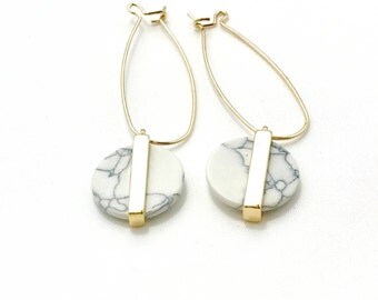 Marble earrings | Etsy