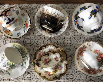 Mismatched teacup | Etsy