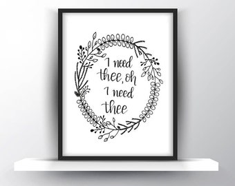 I need thee | Etsy