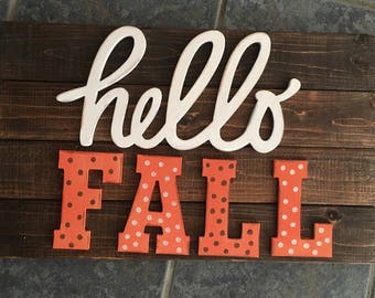 Fall wood sign | Etsy